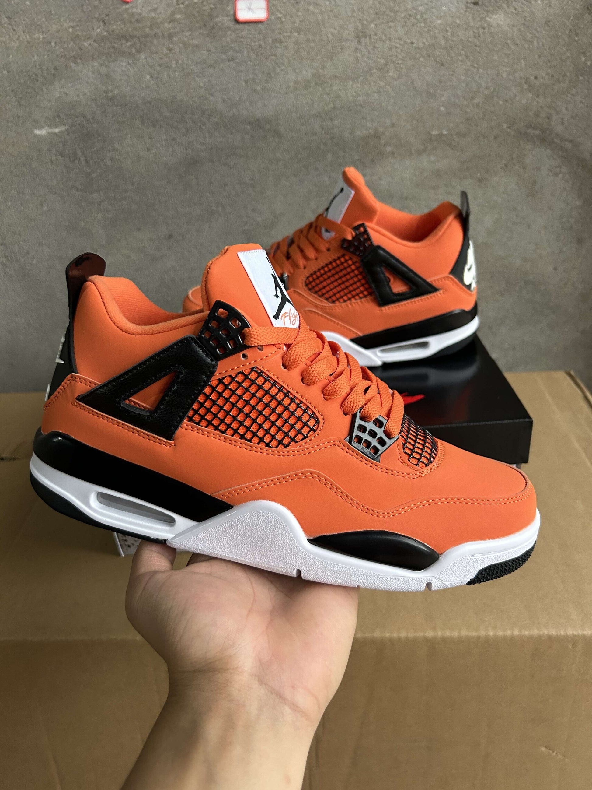 Air Jordan 4 Retro 'Black and Sail' (Copy) - Prime Reps